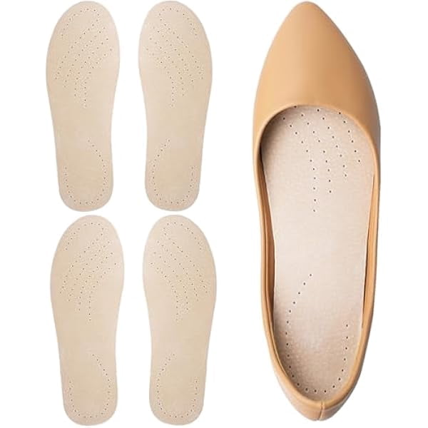 WEEKS Pigskin Sockless Shoe Insoles, Handmade Barefoot Inserts, Thin ...