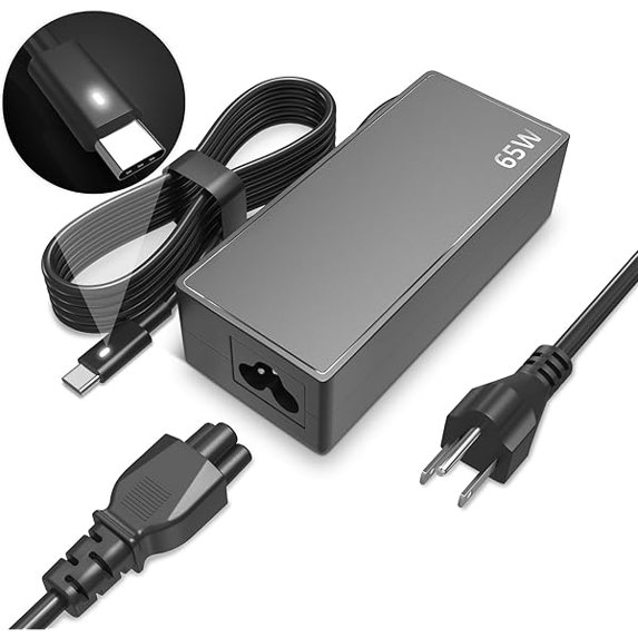 WEEKS USB C 65W 45W Laptop Charger for Lenovo Thinkpad Chromebook Yoga, Dell Latitude XPS 13 ...