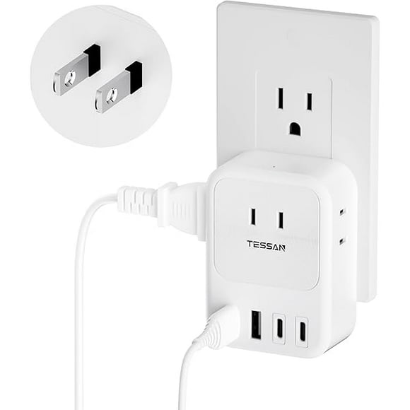 2 Prong to 3 Prong Adapters in Plug Adapters - Walmart.com