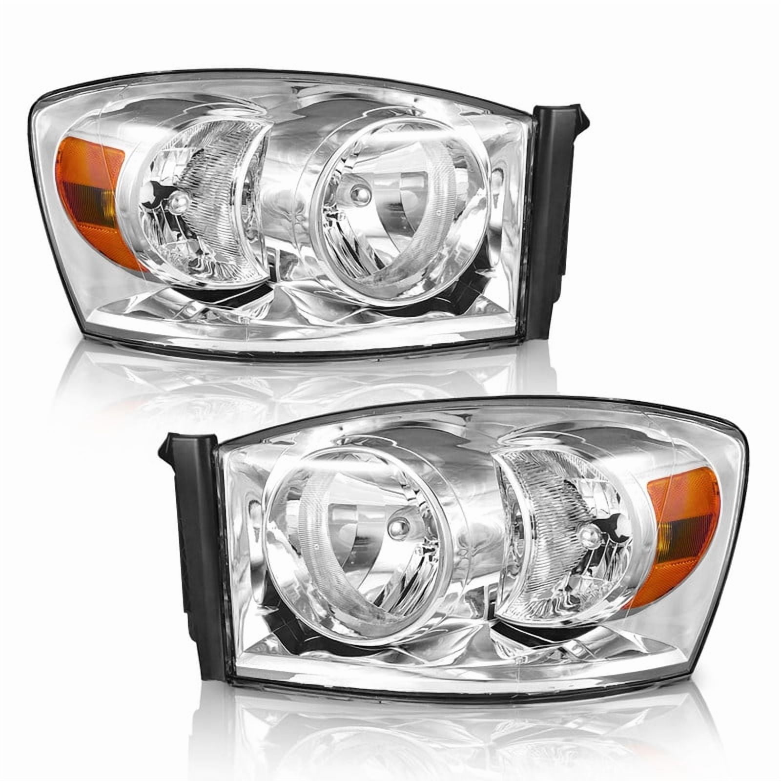 WEELMOTO Headlight Assembly for 2006 2007 2008 Dodge Ram 1500/2500/3500 ...
