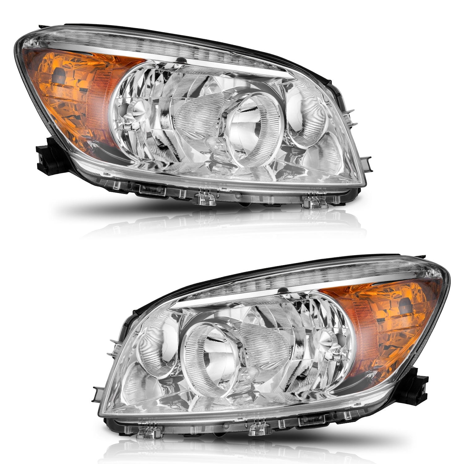 WEELMOTO Headlights Compatible with 2006-2008 Toyota RAV4 Headlight ...