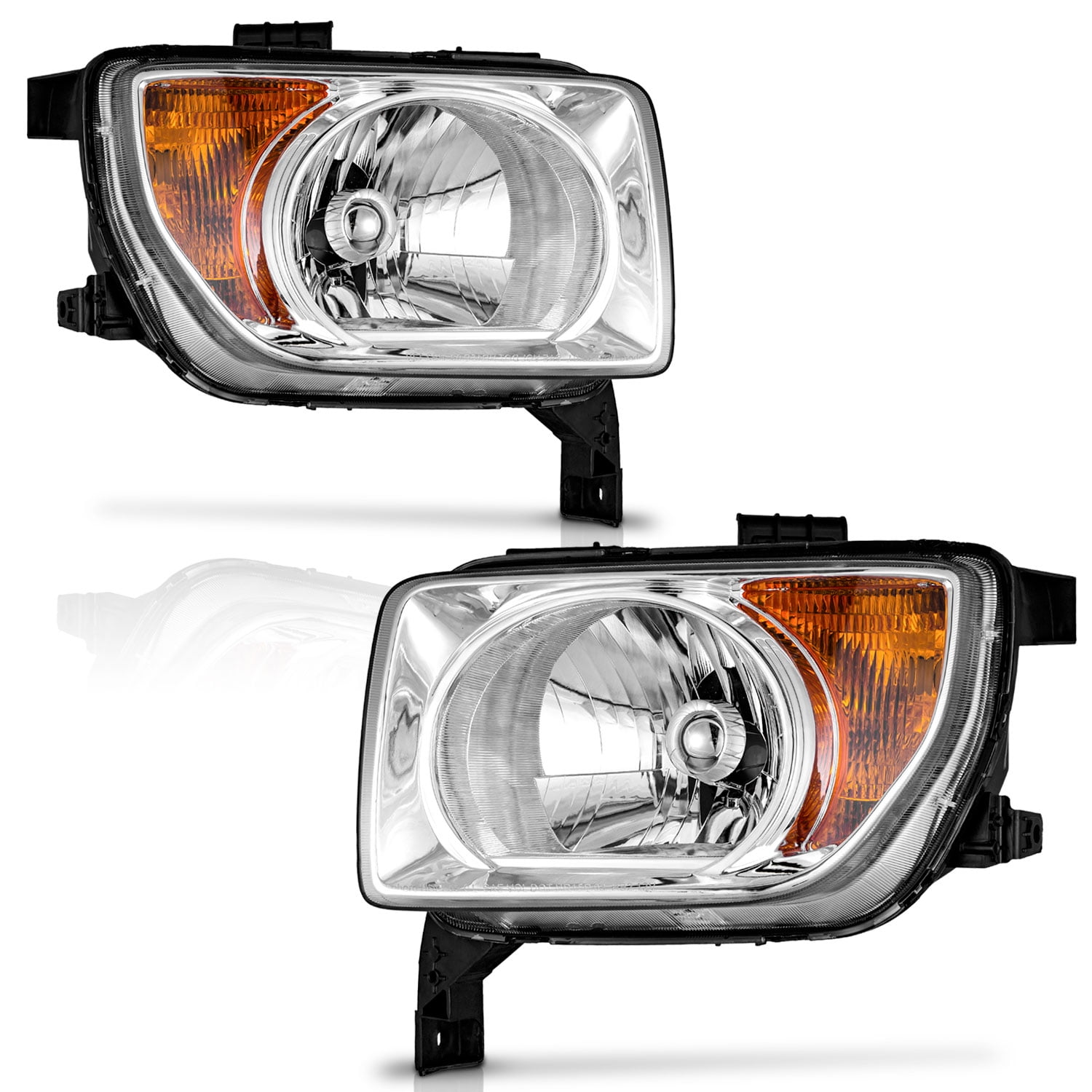 WEELMOTO Headlights for 03-04 DX, 03-06 EX, 04-06 LX Element Halogen ...