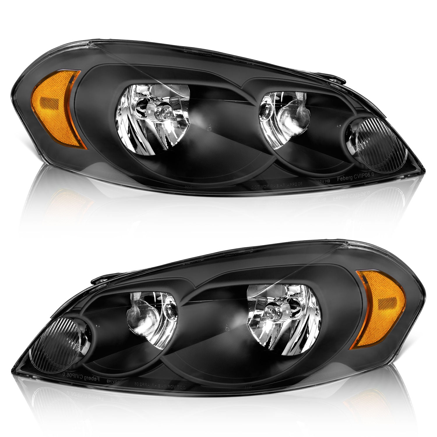 WEELMOTO Headlights for 06-13 Chevy Impala, for 14-16 Chevy Impala ...