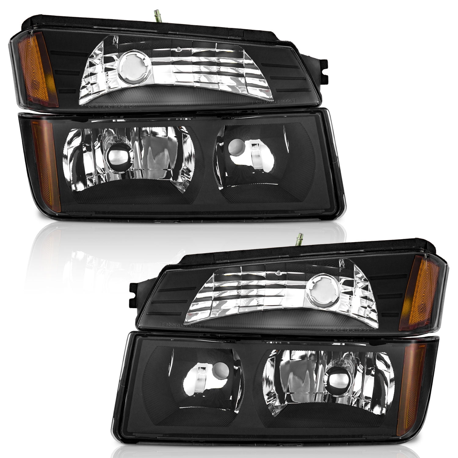 WEELMOTO Headlights for 2002-2006 Chevy Avalanche 1500 2500 (Fits Body ...