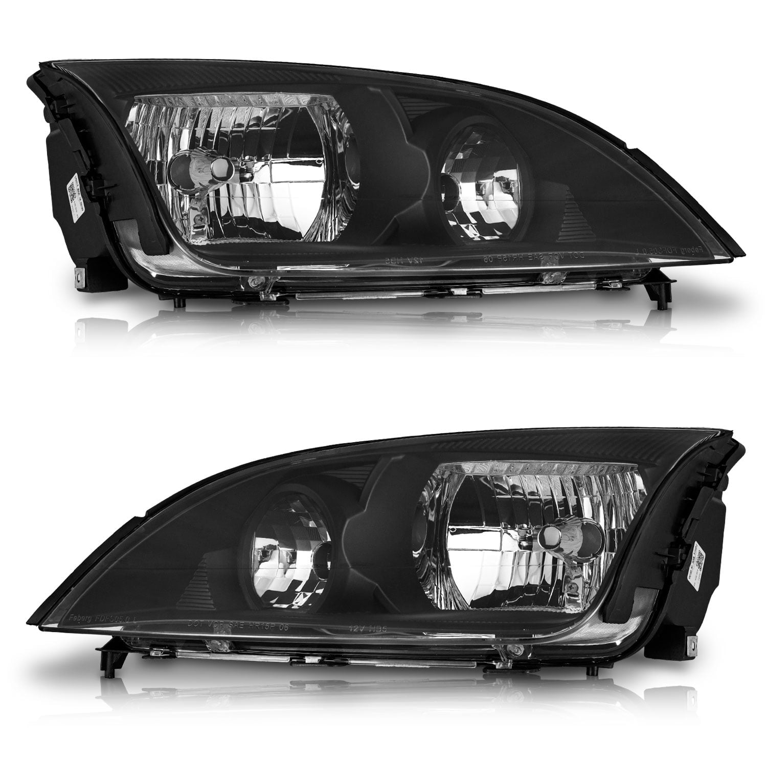 WEELMOTO Headlights for 2005-2007 Ford Focus, Headlight Assembly ...