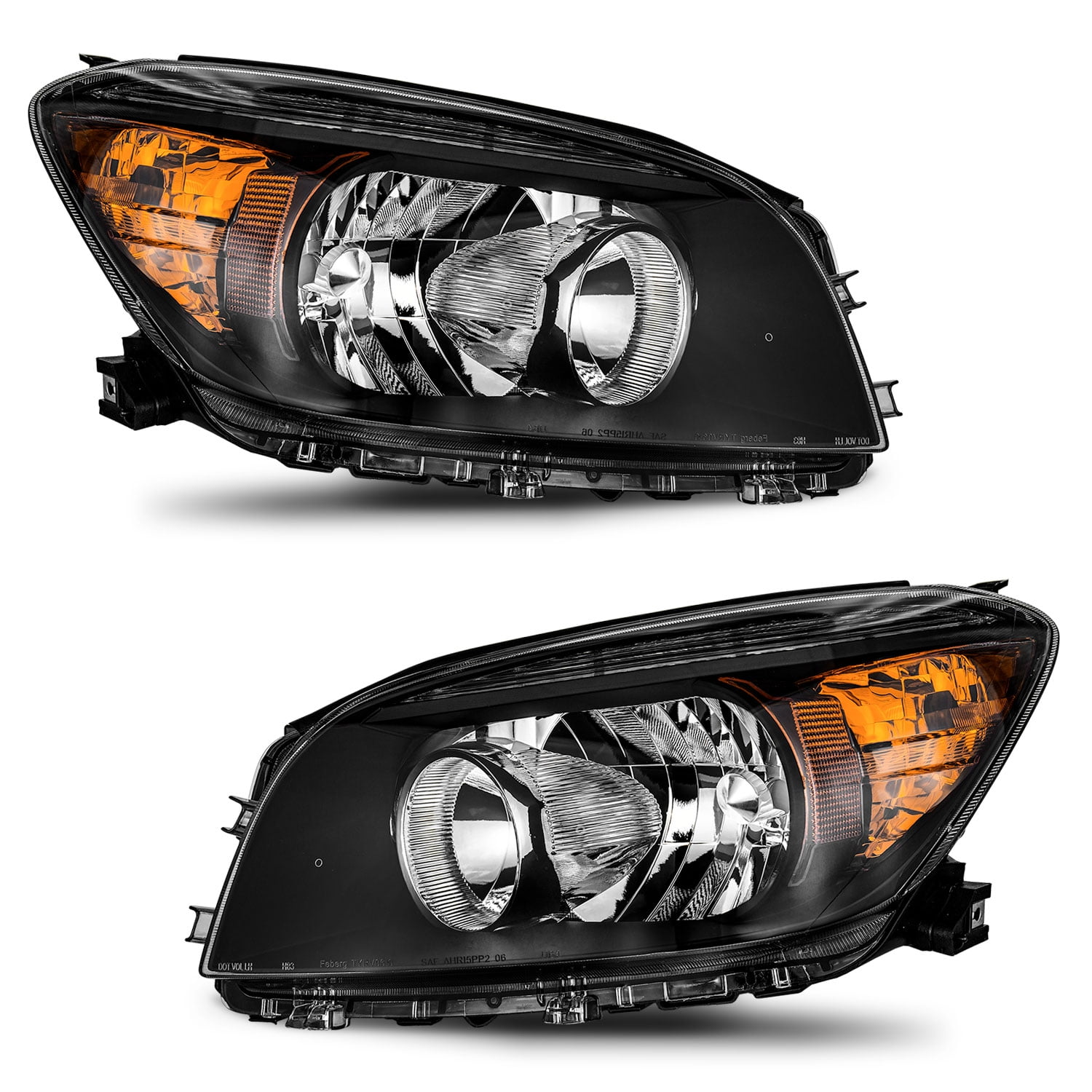 WEELMOTO for 2006-2008 Toyota RAV4 Headlights Replacement for 06 07 08 ...