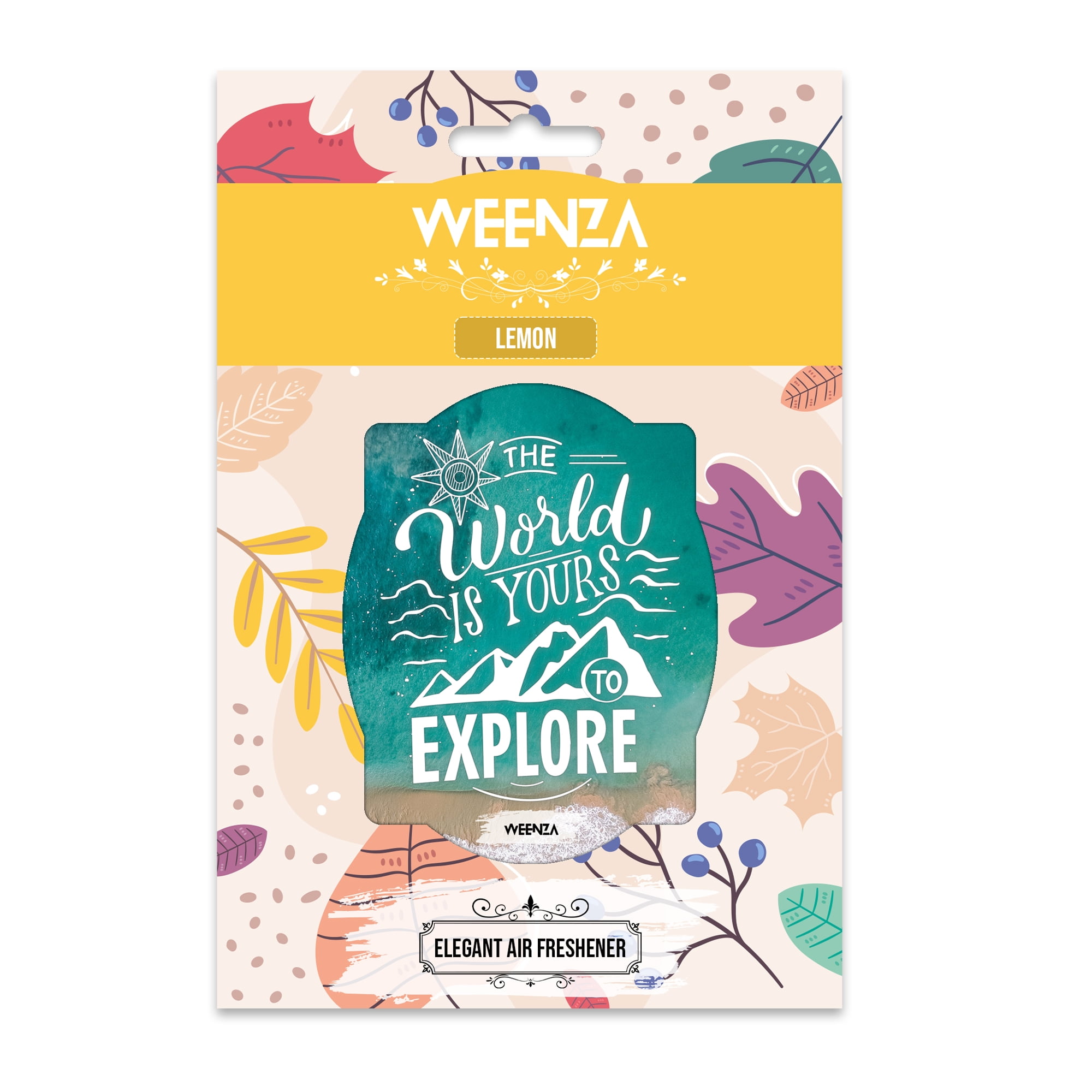 WEENZA Lemon Air Freshener | Long Lasting Car Mirror Hanging Air ...