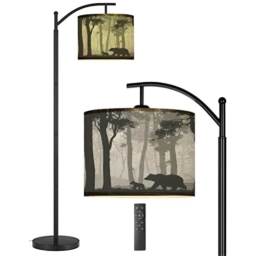 WEFHFGK Arc Floor Lamps, Seamless Horizontal with a Little is Walking ...