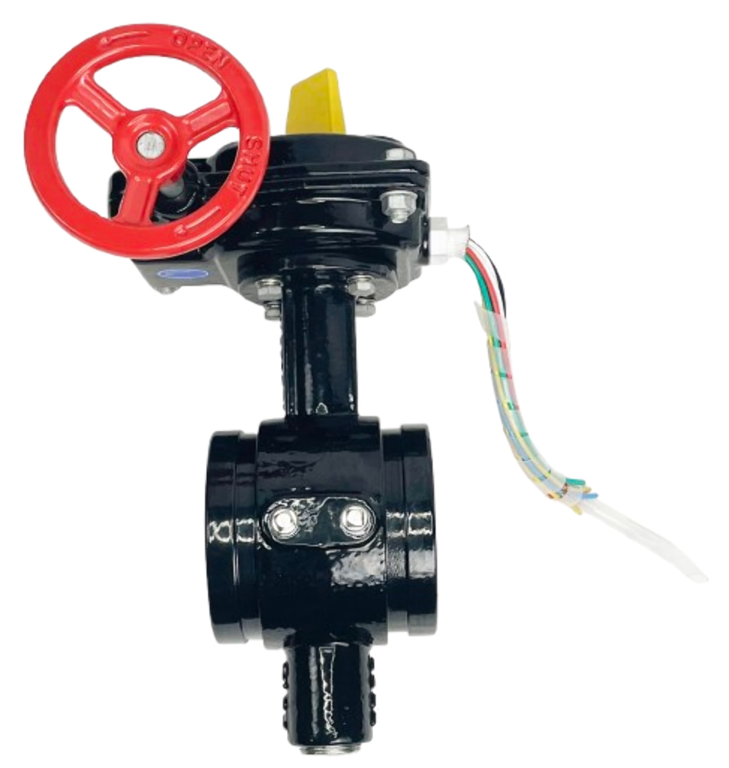 WEFLO BUTTERFLY VALVE WITH TAMPER SWITCH, G x G, normally OPEN, UL/FM ...