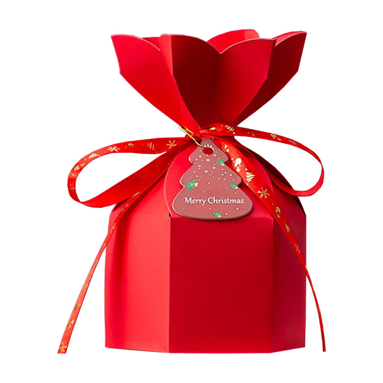 WEGFTDUOP Christmas Bow Candy Wrapping Box Christmas Christmas Eve ...