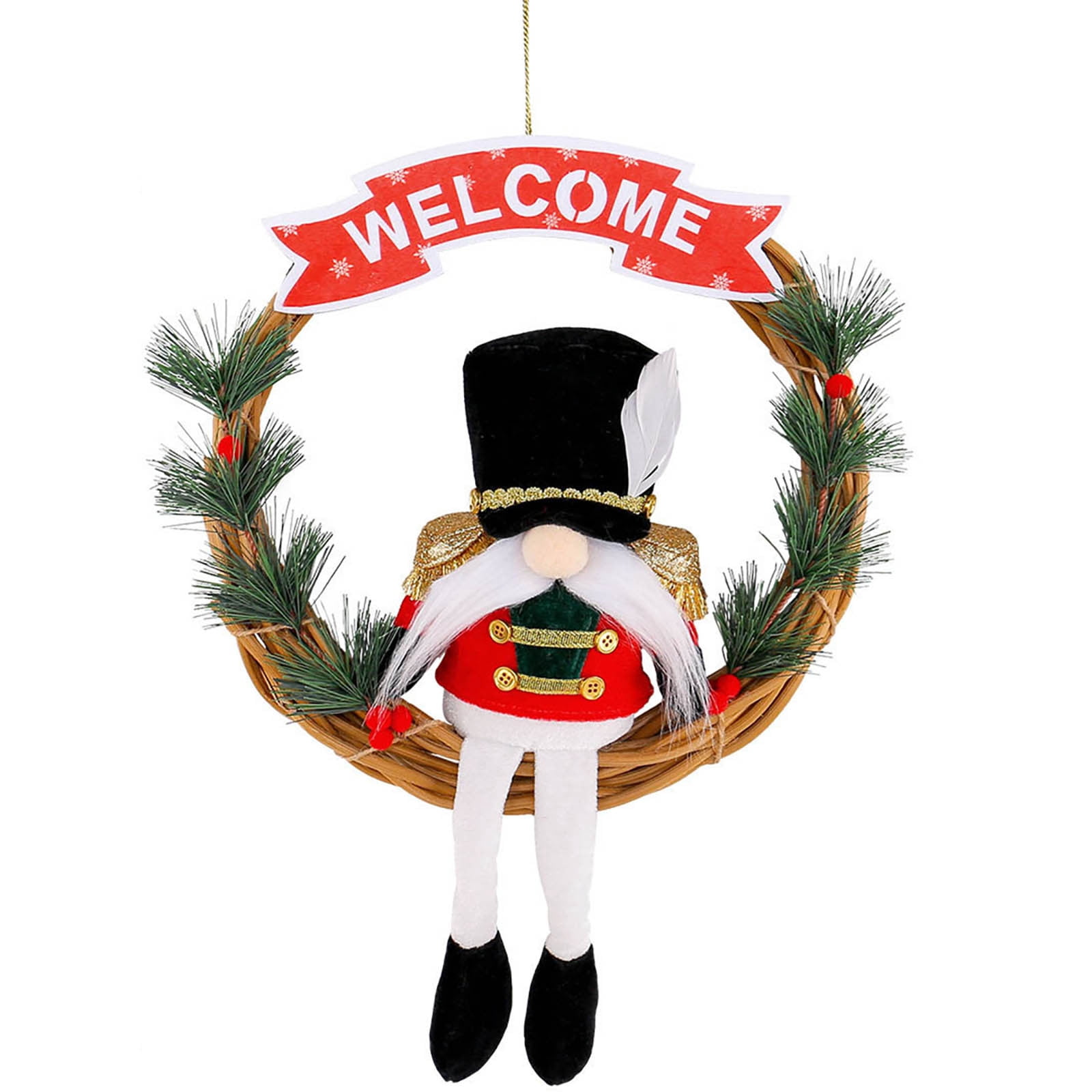 WEGFTDUOP Christmas Decoration Christmas Welcome Wooden Sign With ...
