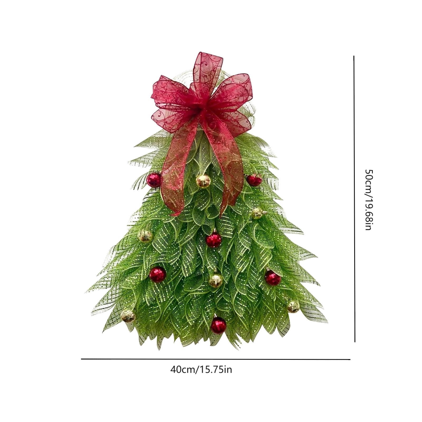 WEGFTDUOP Christmas Decoration Handmades Christmas Tree Wreath Front ...