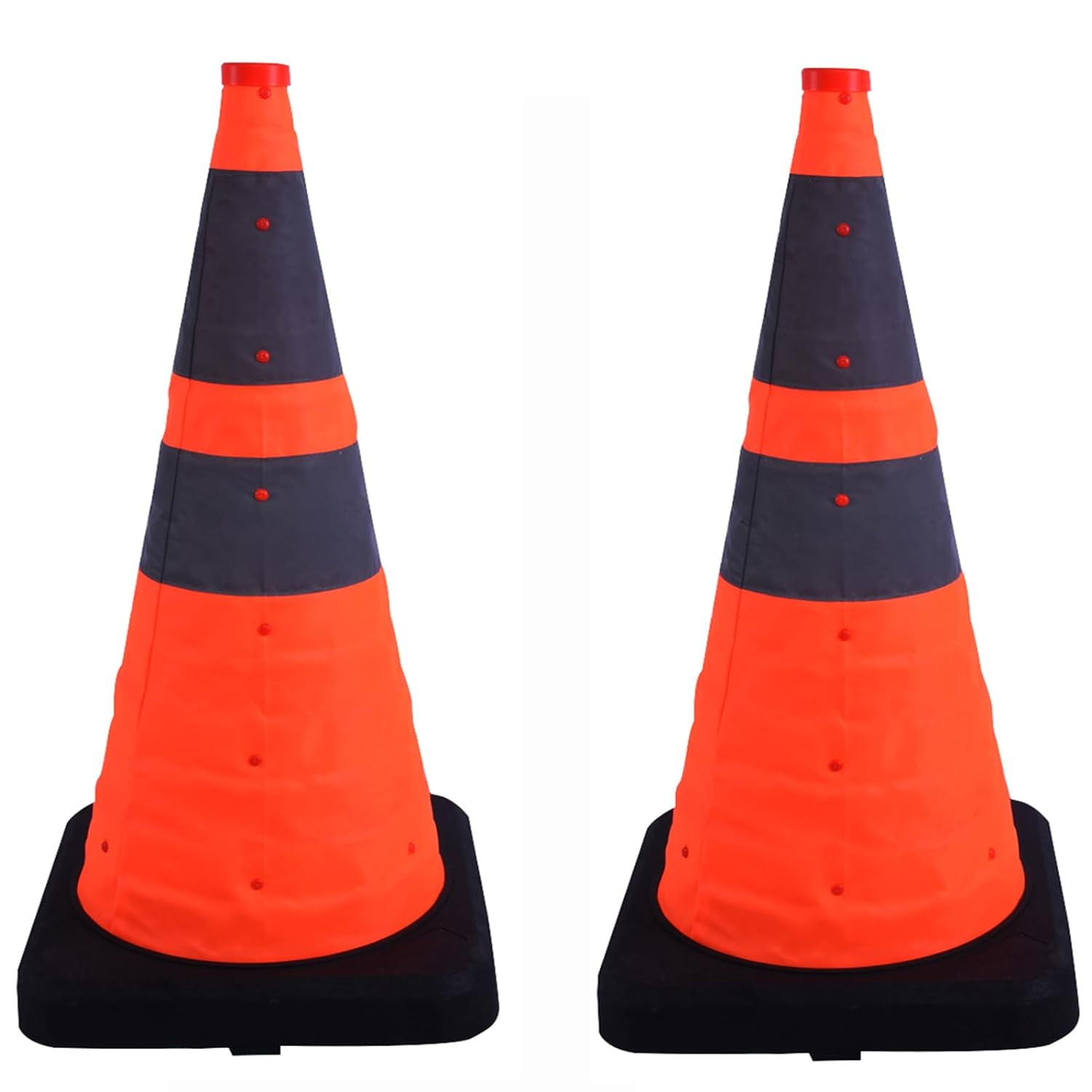 WEI 28” in Collapsible Traffic Cones Orange Safety Cones, Construction ...