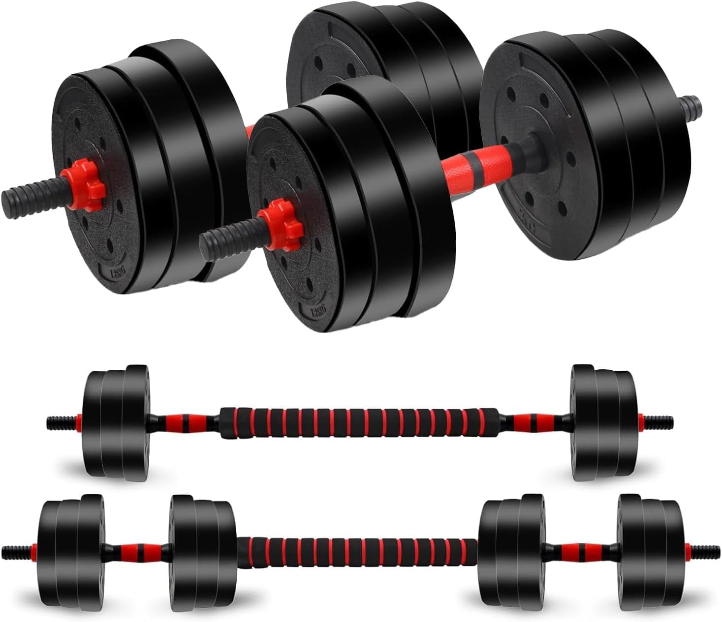 WEI Adjustable Dumbbells Set,Dumbbell Set with Connector - Walmart.com
