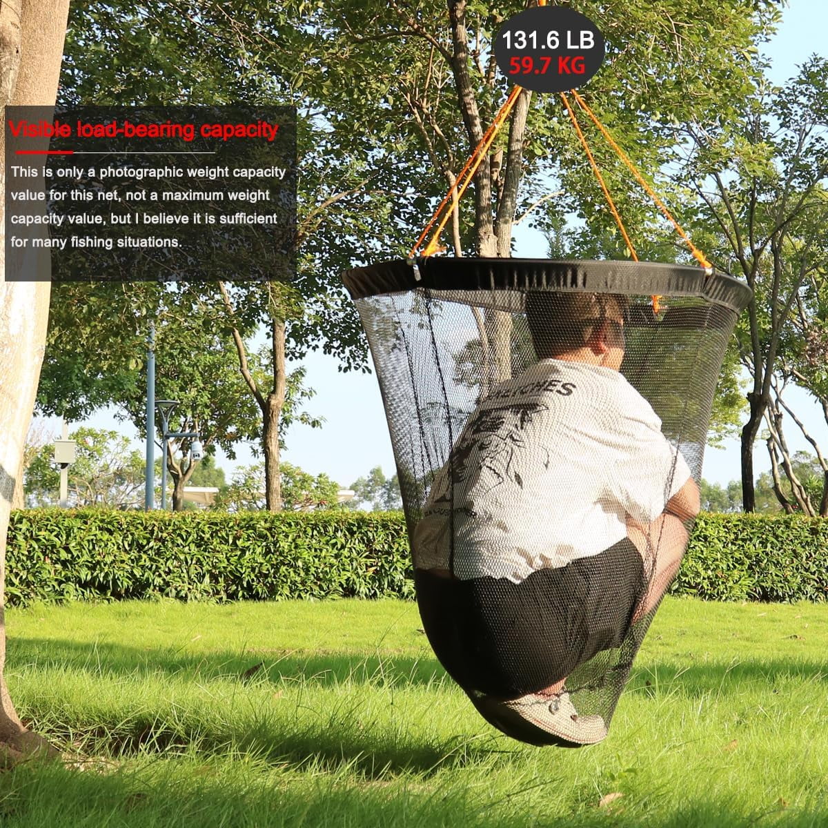 WEI Foldable Bridge and Pier Fishing Landing Net - High Load-Bearing ...