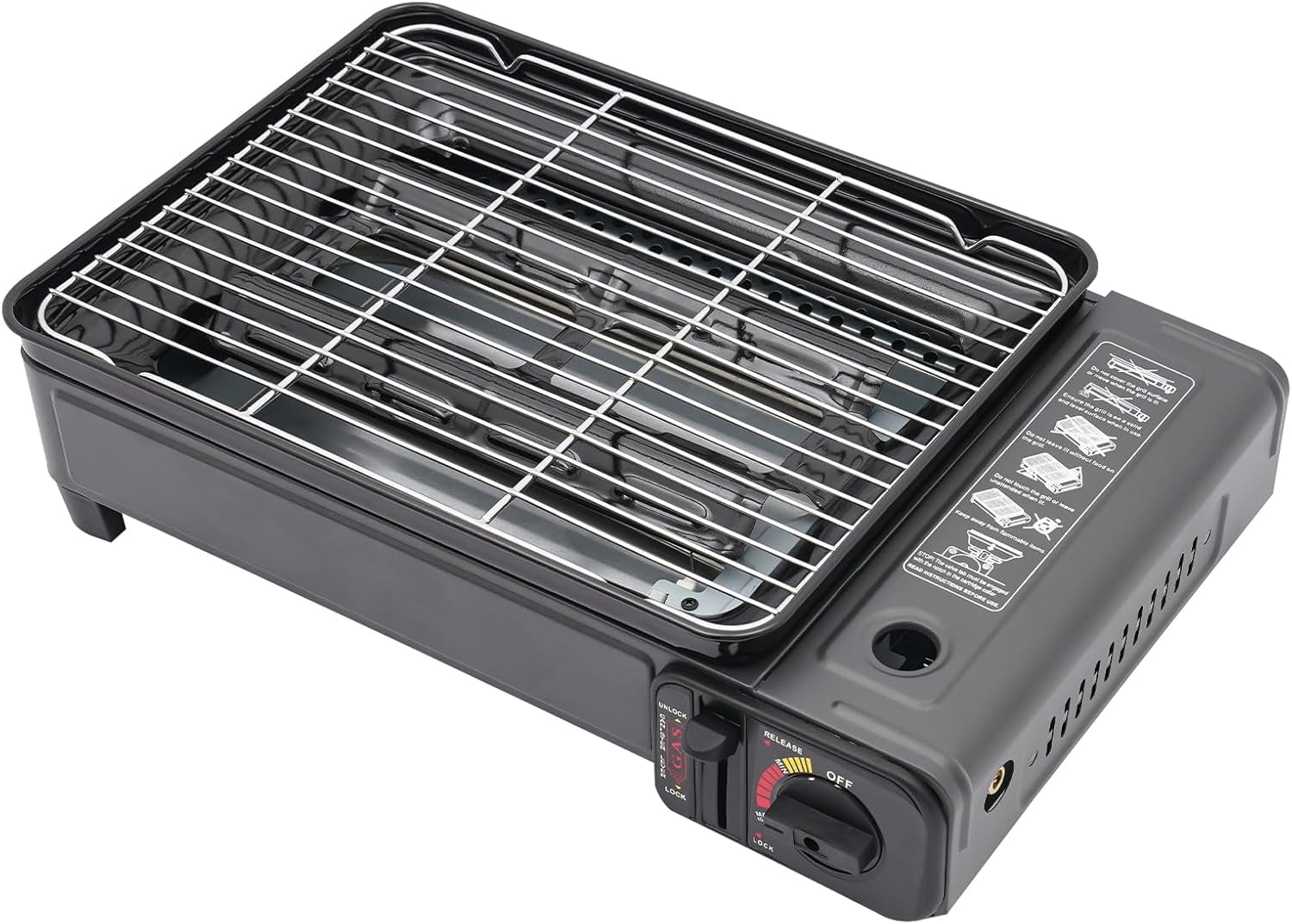 WEI Portable Gas Grill Butane Stove, Portable Camping Grill Gas Stove ...