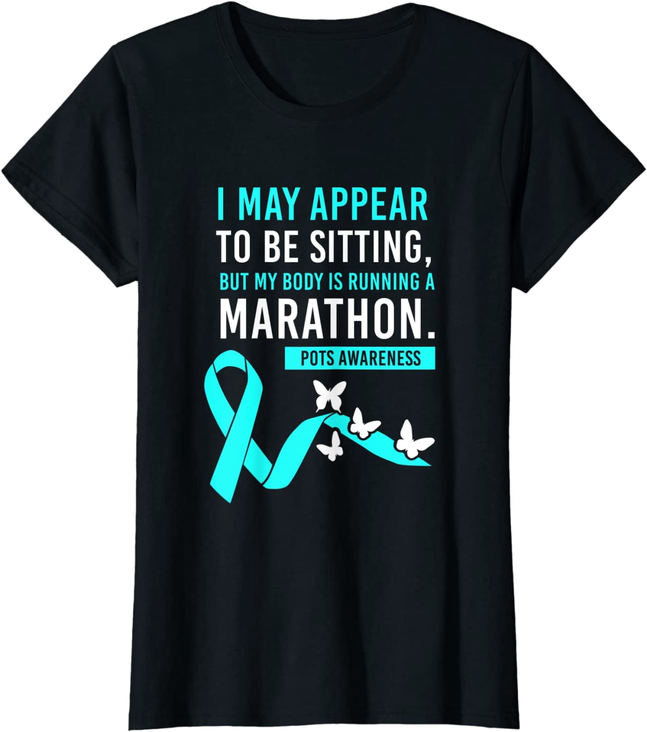 WEIERQI Shirt fo Women POTS Awareness for a POTS Patient T-Shirt ...