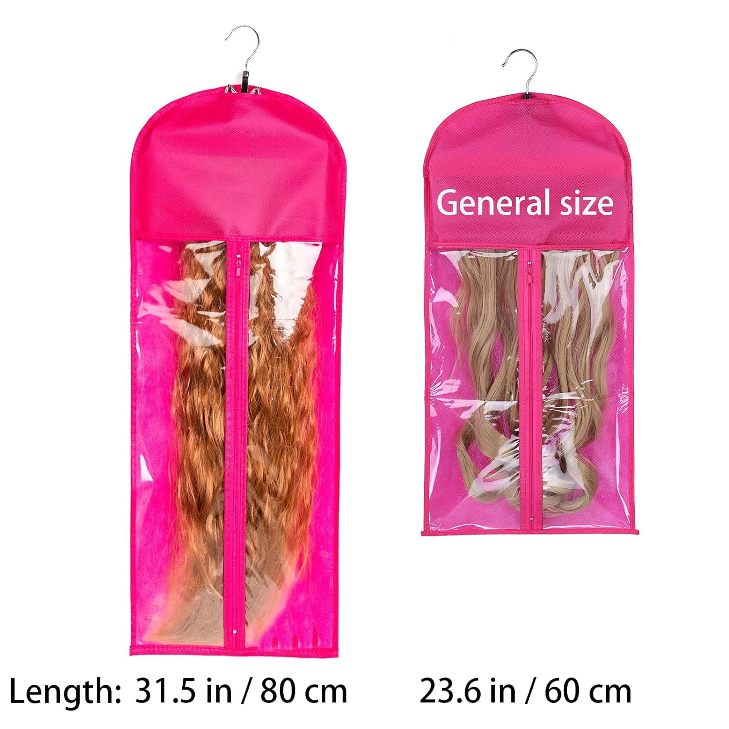 WEIF-1 Pack Extra Long Hair Extension Holder Wig Storage Bag with ...