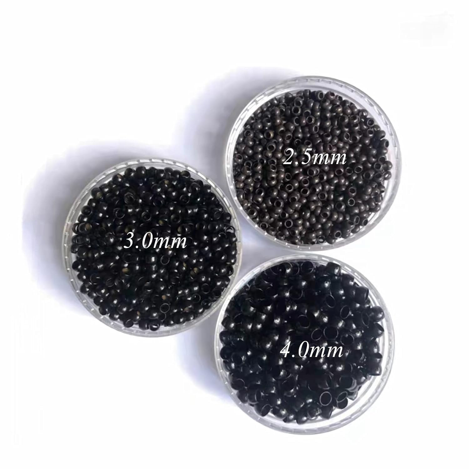 WEIF-1000Pcs Non-Silicone Nano Ring Nano Lined Beads for Nano Ring Hair ...