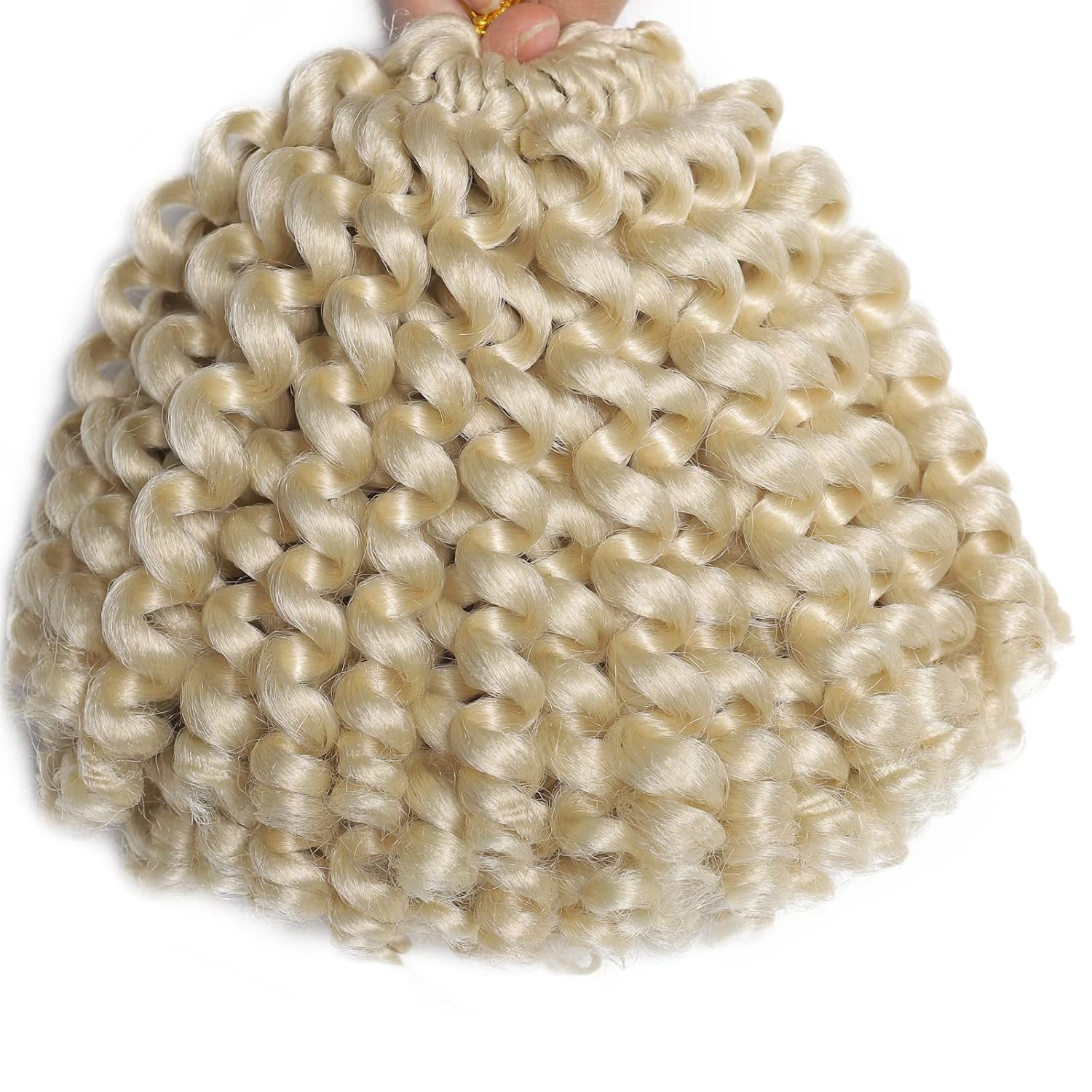 WEIF-3 Packs Jamaican Bounce Crochet Hair 2X Ringlet Wand Curl 8 inch ...