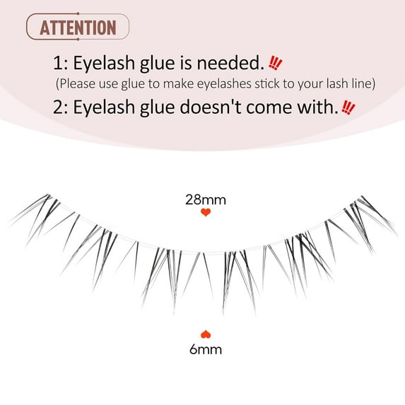 WEIF-Eyelashes False Bottom Lashes Lower Lashes Fake Bottom Eyelashes 7 ...