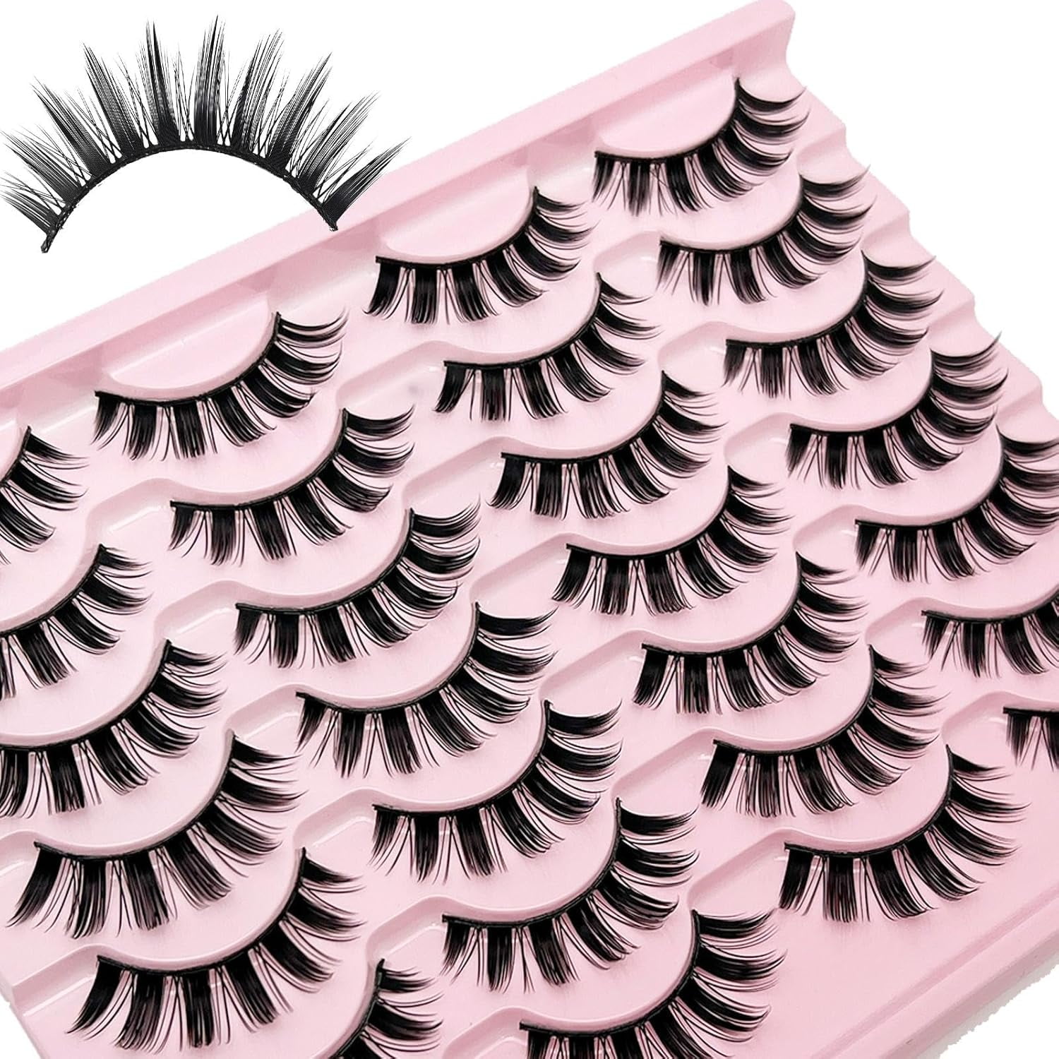 WEIF-Manga Lashes Cosplay Thick Doll Anime Lashes Pack Japanese Style ...