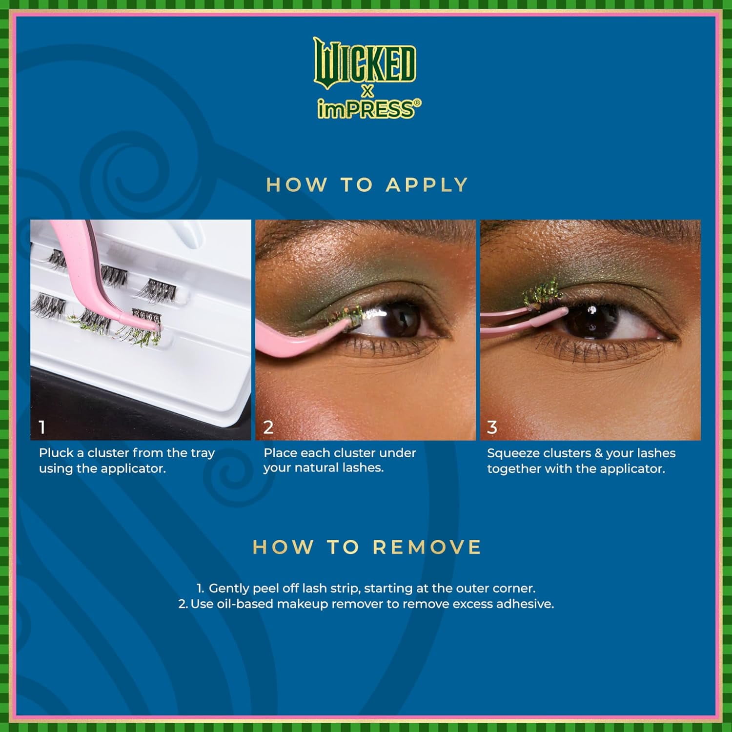 WEIF-WICKED X Press On Self Adhesive Eyelashes, ‘Magic Unleashed’, 8mm ...