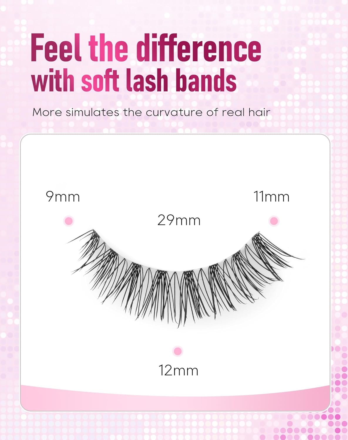 WEIF-Wispy Natural Lashes C Curl Short Fake Eyelashes Natural Look HA ...