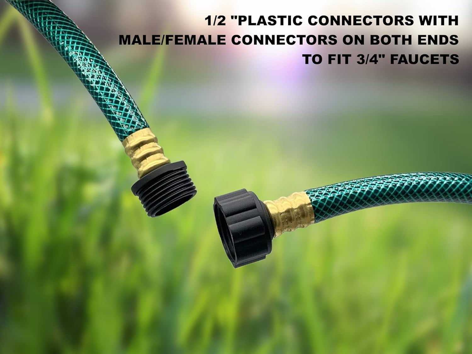 WEIFEI-1/2" Short Garden Hose -10Ft for Lawn, Boat Hose, Flexible and ...