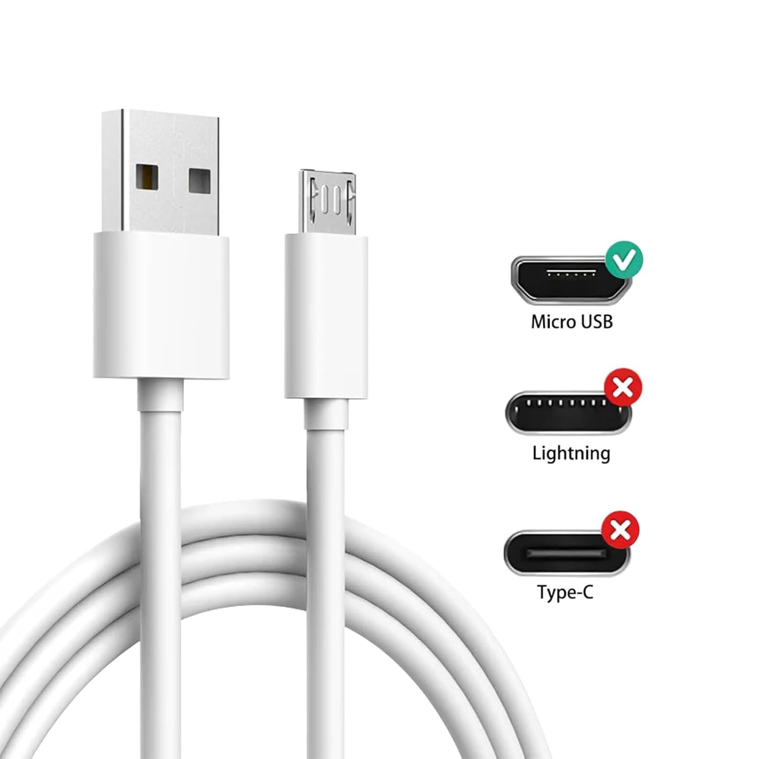 WEIFEI-10 FT Micro USB Power Cable for Ring Indoor Cam Charging Cord ...
