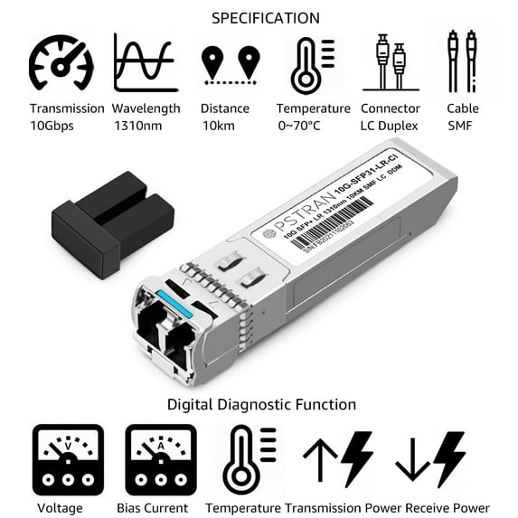 WEIFEI-10GBASE-LR SFP+ Optical Transceiver Module Compatible with Cisco ...