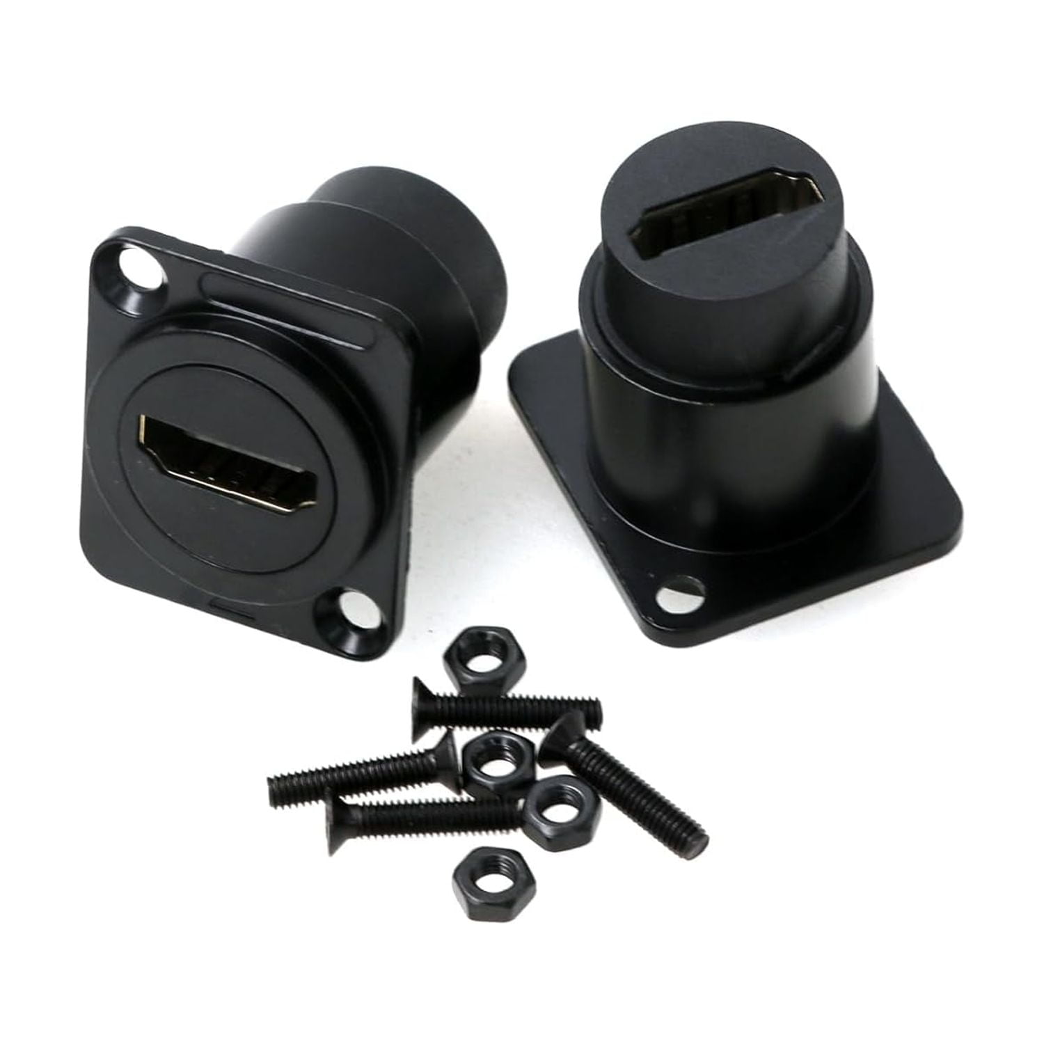 WEIFEI-2Pack HDMI Bulkhead Extension Female Connector D Type Panel ...