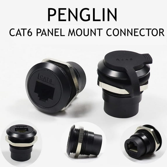 WEIFEI-2Pack RJ45 Panel Mount Coupler, Ethernet LAN Pass Through ...
