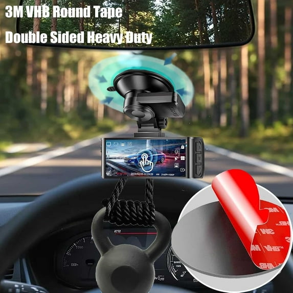 WEIFEI-3M VHB Sticky Adhesive Pads for Car Magnetic Phone Holder, 8pcs ...