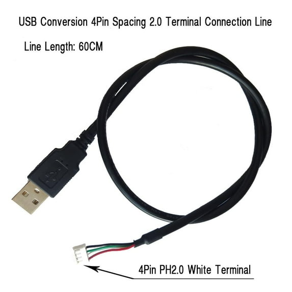 WEIFEI-3Pcs USB to TTL Serial Adapter Debug Cable TX RX Signal 4 Pin ...