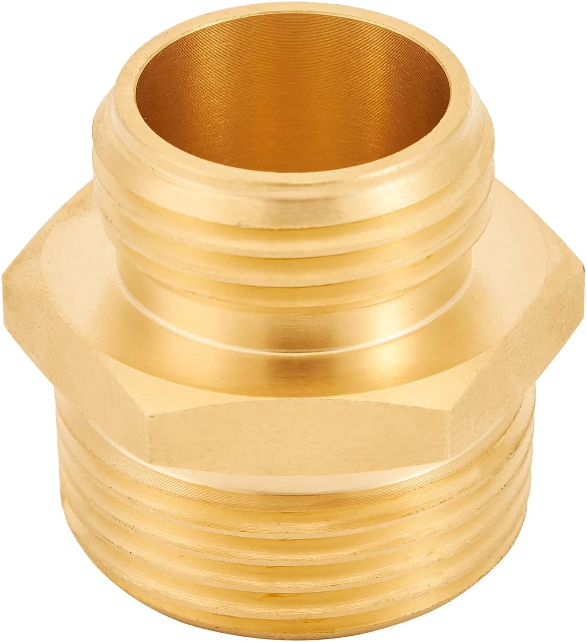 WEIFEI-Brass Garden Hose Adapter, 3/4” GHT Male x 1” NPT Male Connector ...