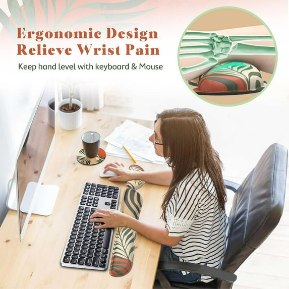 WEIFEI-Enlarge Silky and Superfine Fabric Gel Memory Foam Keyboard ...