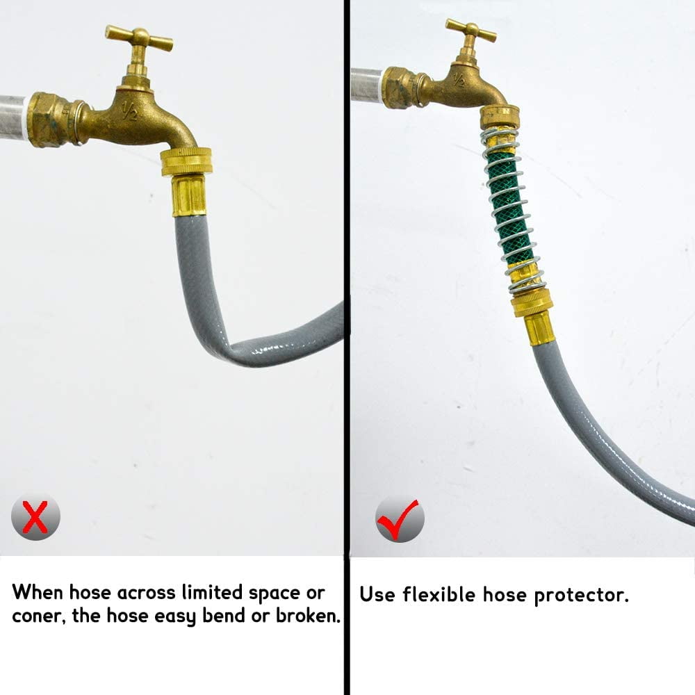 WEIFEI-Flexible RV Hose Protector Spring Garden Hose Extension Adapter ...