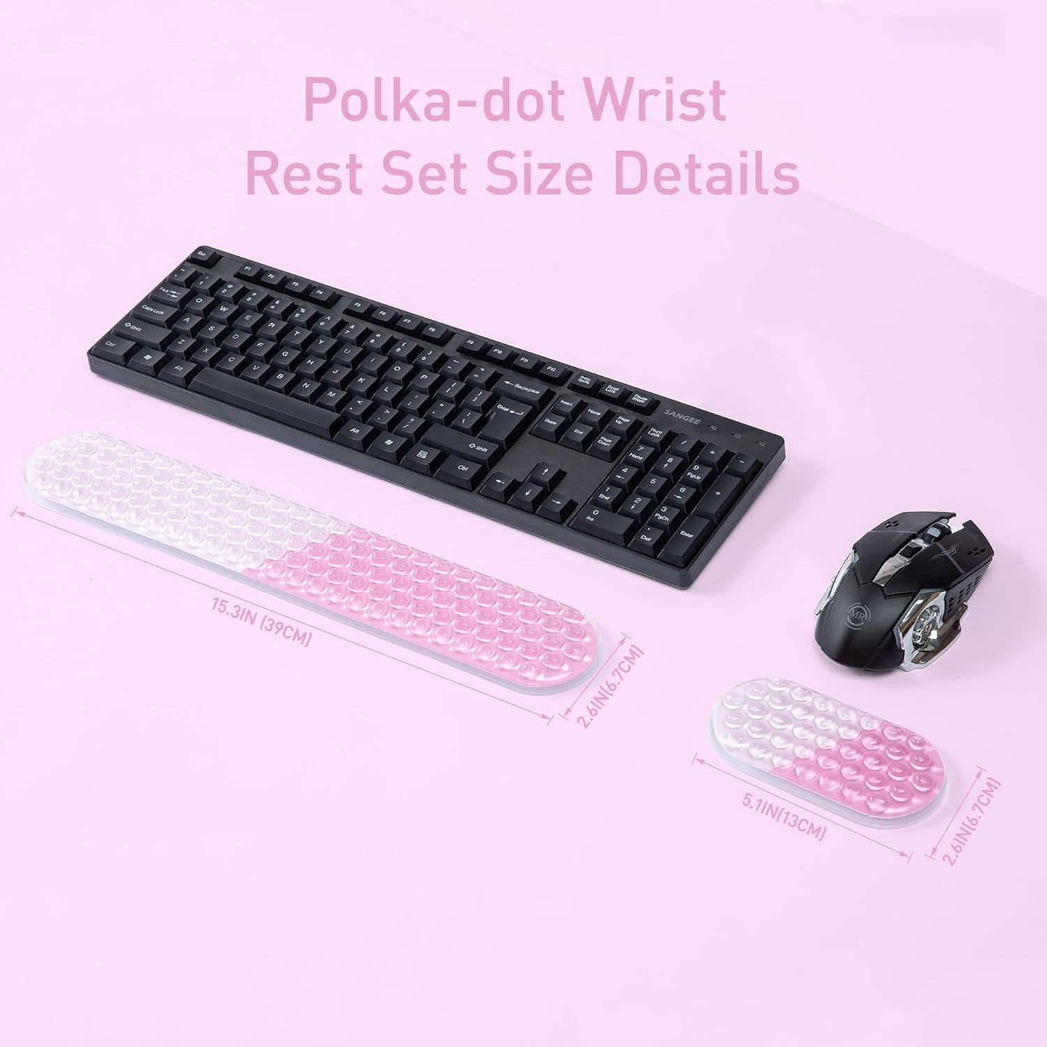 WEIFEI-Gel Mouse & Keyboard Wrist Rest Set,Wrist Rest for Computer ...