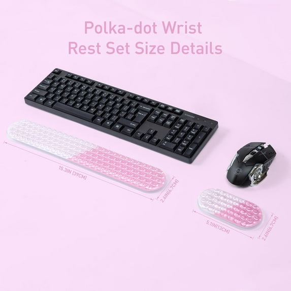 WEIFEI-Gel Mouse & Keyboard Wrist Rest Set,Wrist Rest for Computer ...