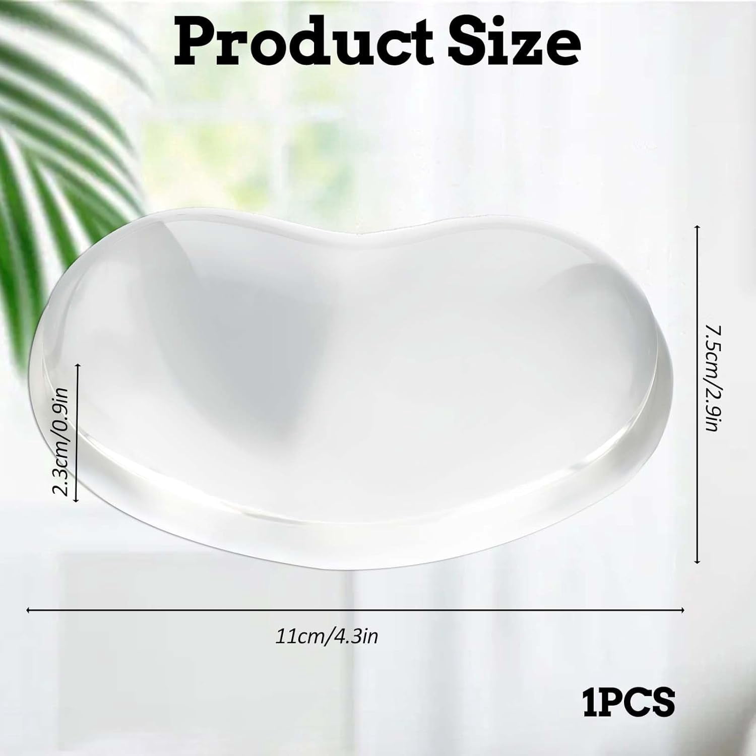 WEIFEI-Gel Wrist Rest for Mouse, Transparent Cushion Wrist Support ...