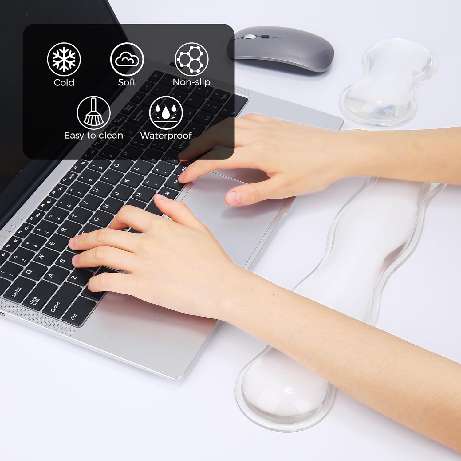 WEIFEI-Gel Wrist Rest for Keyboard and Mouse, Wrist Rest for Keyboard ...