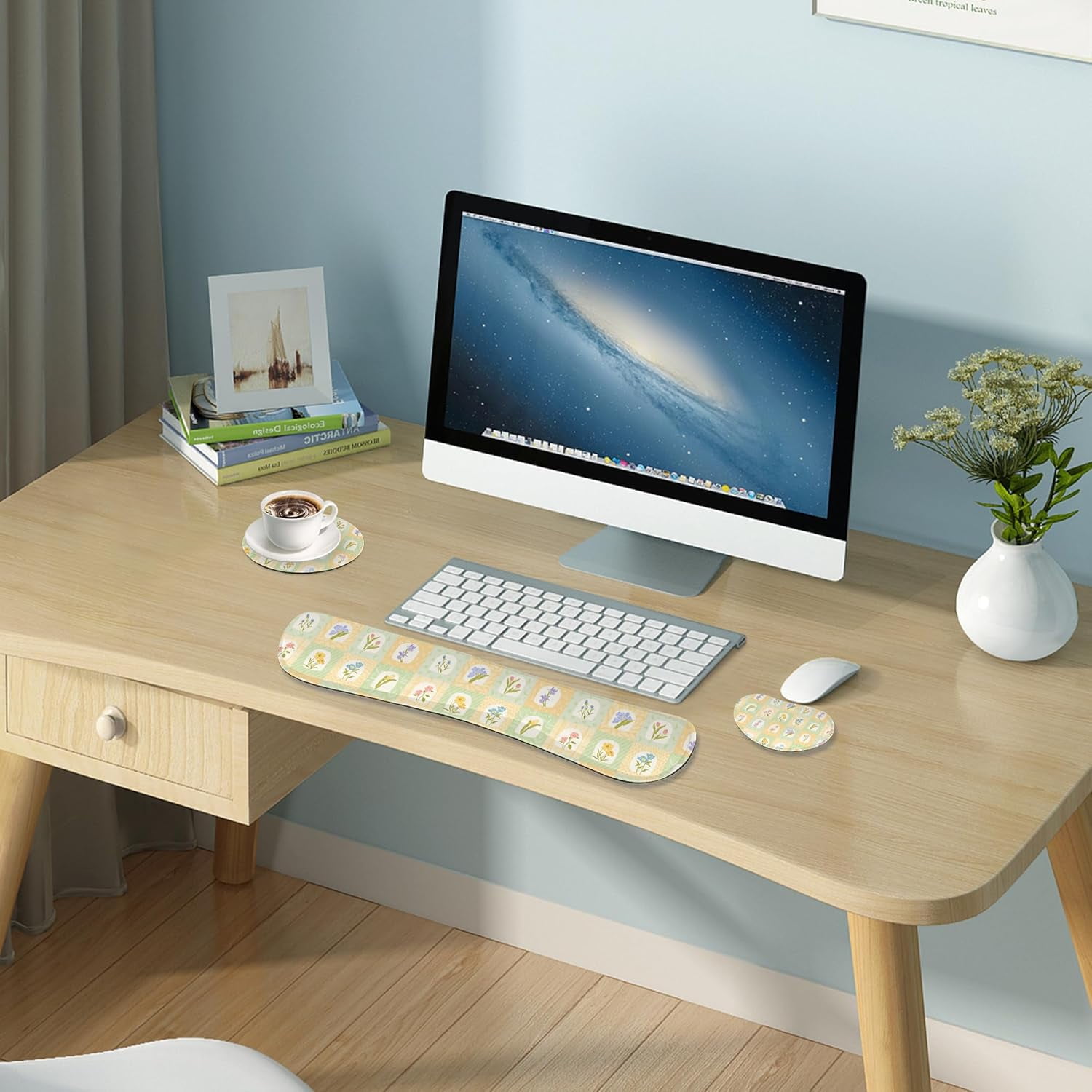 WEIFEI-Keyboard Wrist Rest Pad and Mouse Wrist Support for Office, Game ...