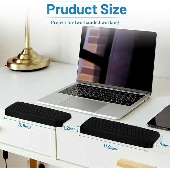 WEIFEI-L-Shaped Desk Edge Cushion,2-Piece Keyboard Wrist Rest,Computer ...