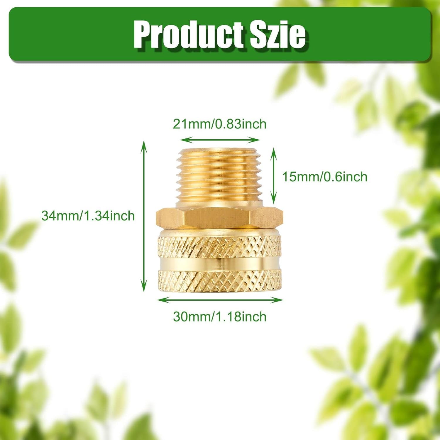WEIFEI-Lead-Free 4 PCS Swivel 3/4"GHT Female x 1/2"NPT Male Connector ...