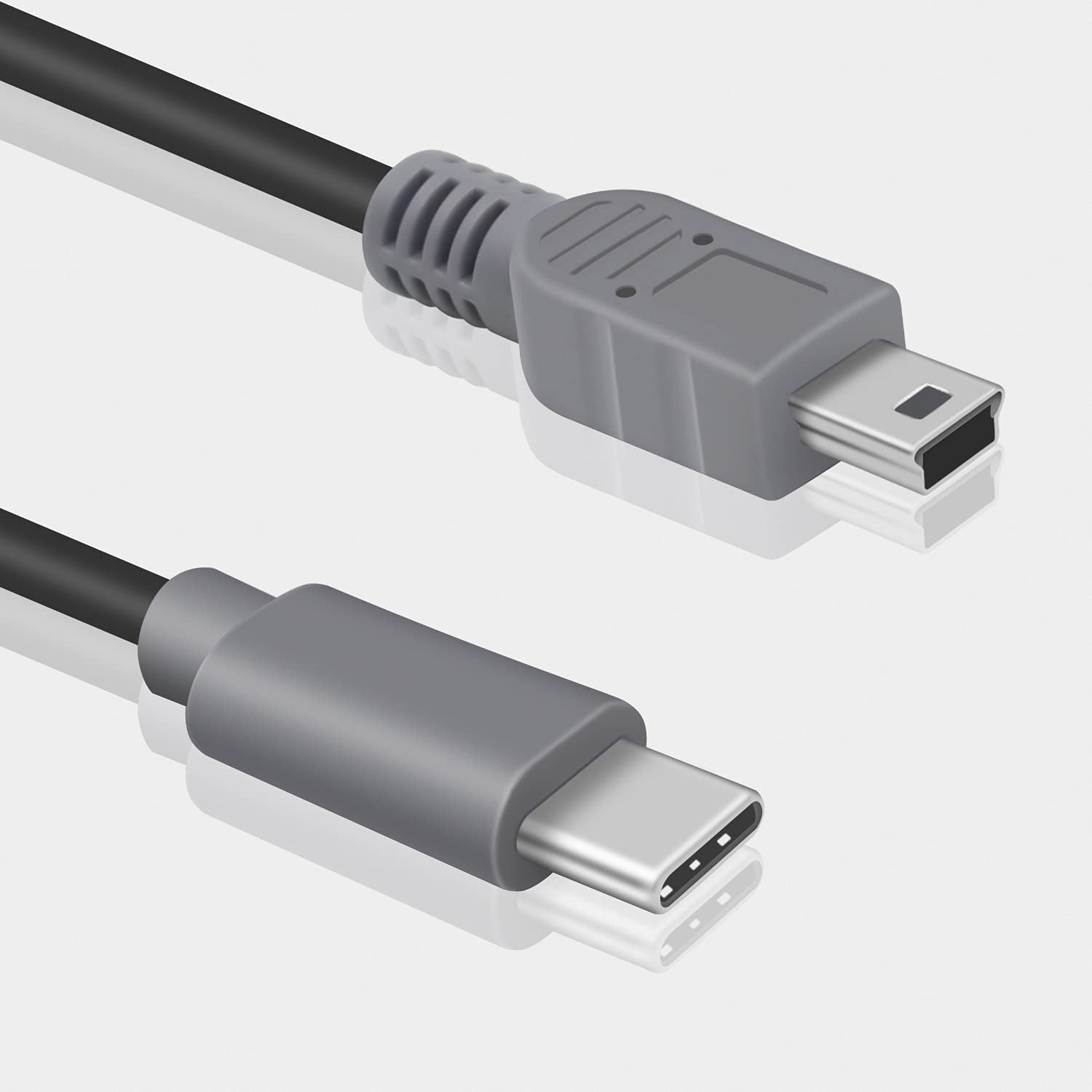 WEIFEI-Mini USB to USB C OTG Cable, Short Type C to Mini Male Cable On ...