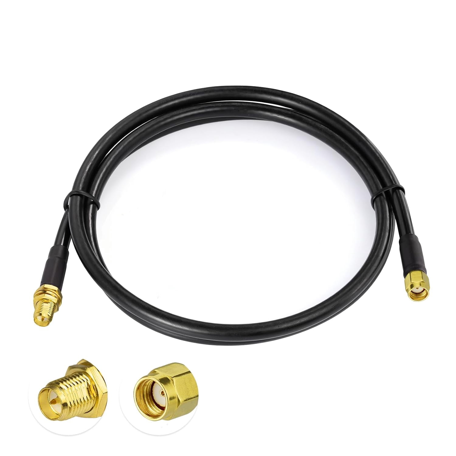 WEIFEI-RP-SMA Male to RP-SMA Female Bulkhead ALSR240 Cable Low Loss 3 ...