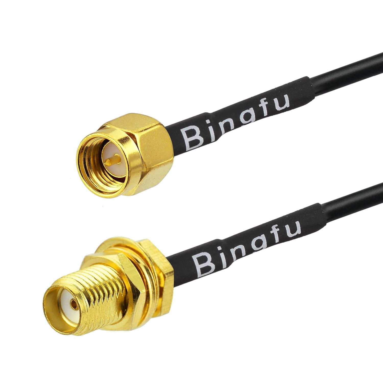 WEIFEI-SMA Male to SMA Female Bulkhead Mount RG174 Antenna Extension ...
