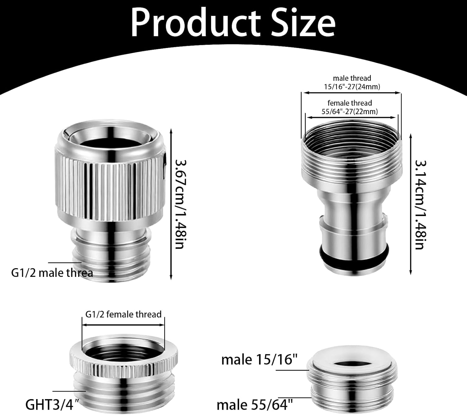 WEIFEI-Sink Faucet Quick Connector Faucet to Hose Adapter Hose ...