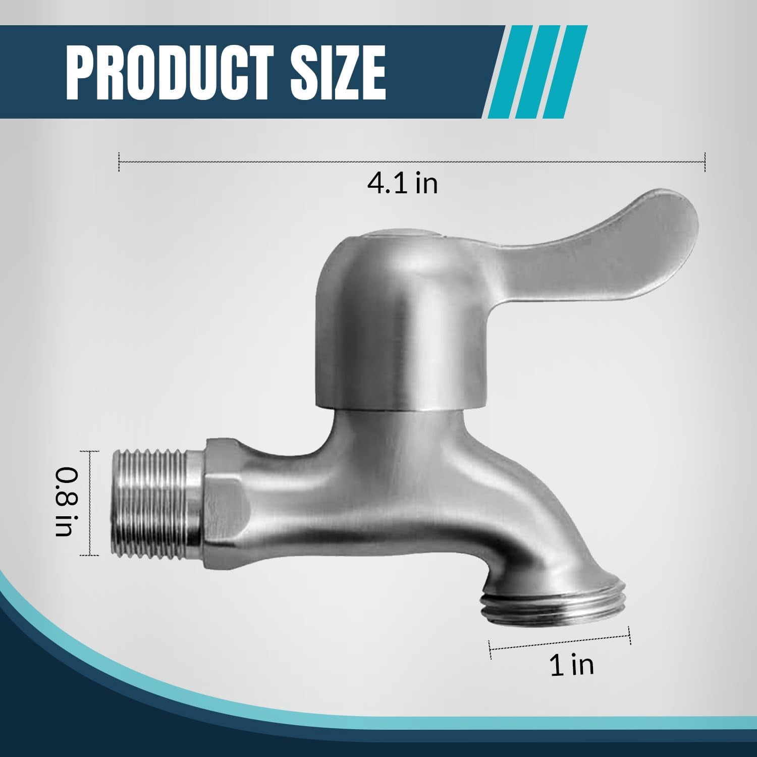 WEIFEI-Stainless Steel Garden Hose Bibb,Garden Hose Connect Bibb Spigot ...